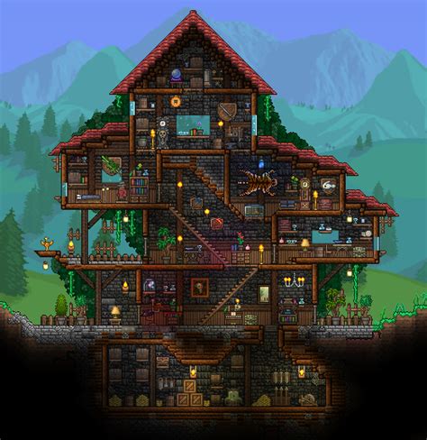 3 Big House Build Terraria In 2023 Terraria House Ideas Terraria House Design Terrarium