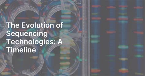 The Evolution Of Sequencing Technologies A Timeline