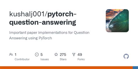 Pytorch Question Answering DrQA Ipynb At Master Kushalj Pytorch Question Answering GitHub