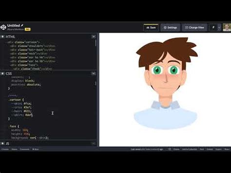 Drawing A Cartoon Character With HTML And CSS YouTube