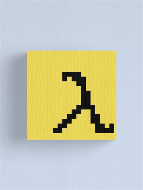 Functional Javascript Lambda Pixel Art Canvas Print By 4k1k0 Zyx