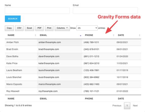 how to build a gravity forms database gravitykit