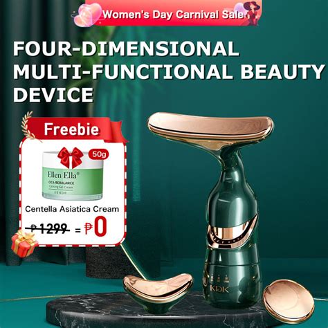 Four Dimensional Multi Functional Lifting And Firming Massage Beauty Device Eye Neck Face 3in1