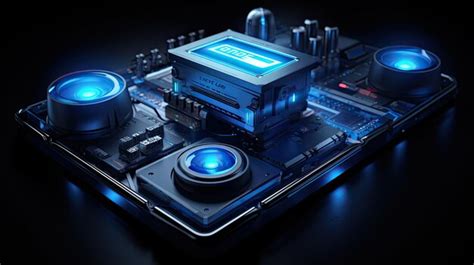 Premium AI Image The Led Display Of A Computer With The Led Display On It