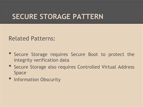 ppt patterns for secure boot and secure storage in computer systems powerpoint presentation
