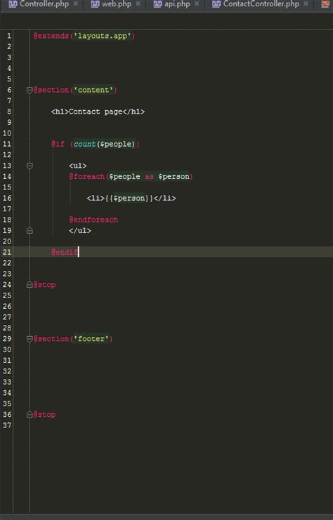 Php Undefined Variable People Laravel Stack Overflow