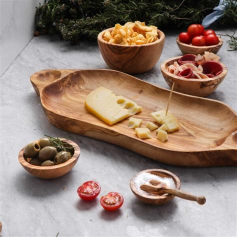 Large Handmade Wood Serving Platter Artisraw