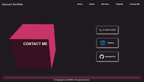 Github Garima3110latest Portfolio This Is My Latest Portfolio