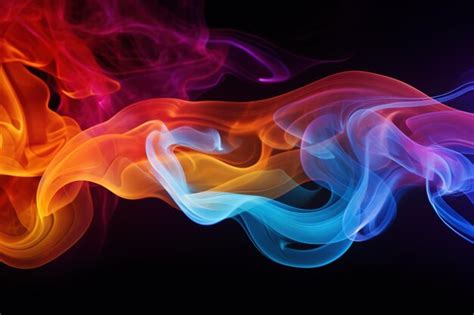 Premium Ai Image Harmony In Chaos Colorful Smoke039s Striking Dance