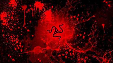 Download A Red And Black Background With A Red Splatter