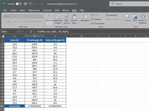 What Is The Correl Function In Excel