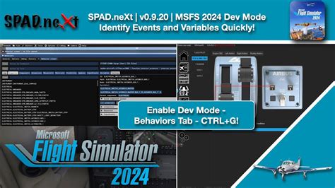 Msfs 2024 Spadnext V0920 2024 Dev Mode Find Events And Vars