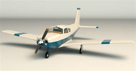 Low Poly Light Aircraft 02 3d Air Unity Asset Store