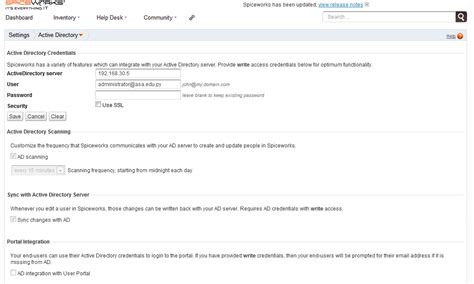 how to configure additional active directory configuration settings