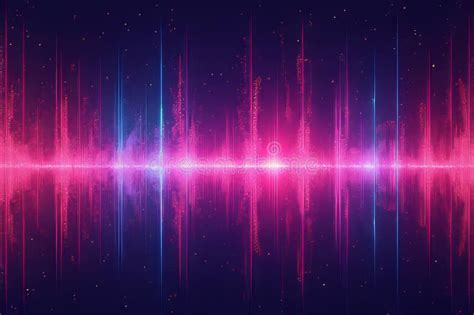 Dynamic Visual Representation Of Audio Frequencies A Vibrant Abstract