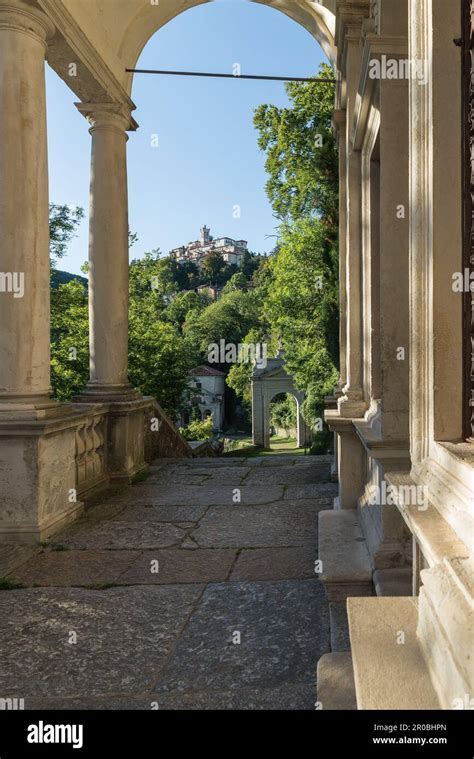 Sacro Monte Di Varese Italy Seen From The 11th Chapel Along The