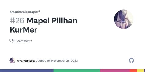 mapel pilihan kurmer · issue 26 · eraporsmk erapor7 · github