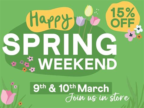 Spring Launch Weekend 9th And 10th March Otley Garden Centre