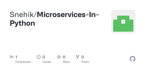 GitHub Snehik Microservices In Python