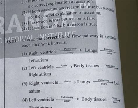 The Correct Explanation Of Assertion2 If Both Assertion And Reason Ar