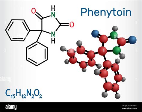 Phenytoin Pht Diphenylhydantoin Molecule It Is Anticonvulsant Anti