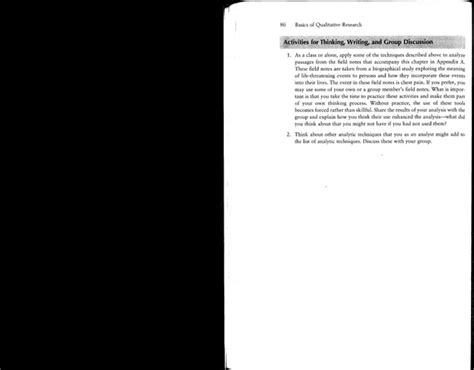 Corbin Strauss Basics Of Qualitative Research Chapters 1 3 4 Pdf