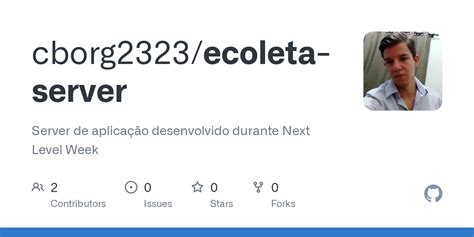 Github Cborg2323ecoleta Server Server De Aplicação Desenvolvido Durante Next Level Week
