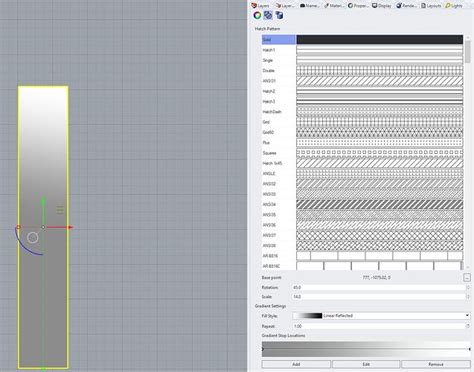 Gradient Settings With Hatch Pattern Rhino Mcneel Forum