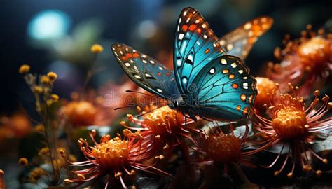 A Vibrant Butterfly Wing Showcases The Beauty Of Nature Generated By Ai