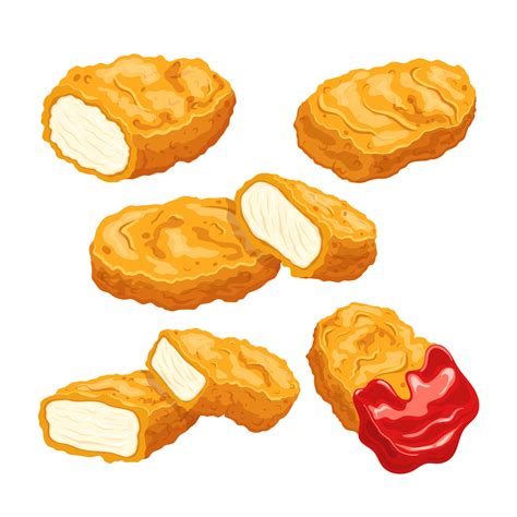 Chicken Nuggets Clipart Black And White At Sarah Scoggins Blog
