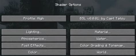 Help Configuring Shaders Rminecraft