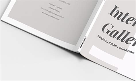 Creative Interior Design Lookbook Template In Indesign Word Publisher