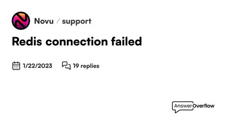 Redis Connection Failed Novu