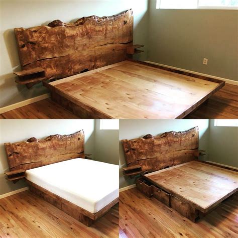 Live Edge Bed Goldentreefurniture