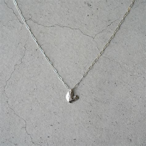 Melanie Decourcey Silver Necklace With Freestyle Silver Heart Pendant Friday