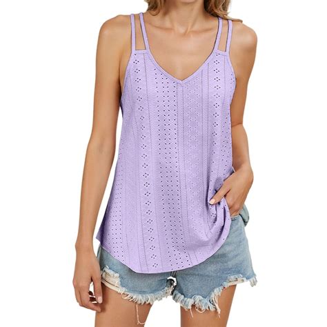 Beach Vacation Clothes For Women Build Bra Camisole Cute Tops Girls
