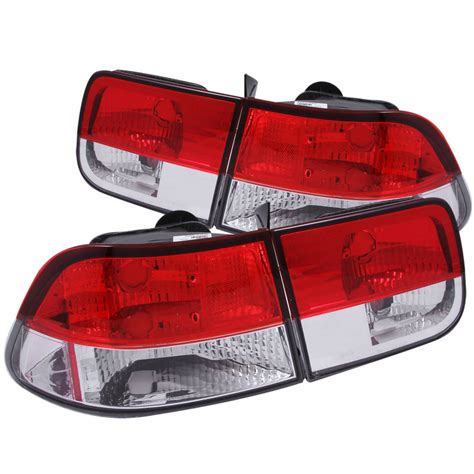 Anzo 1996 2000 Honda Civic Tail Lights Redclear Fortune Hunterz