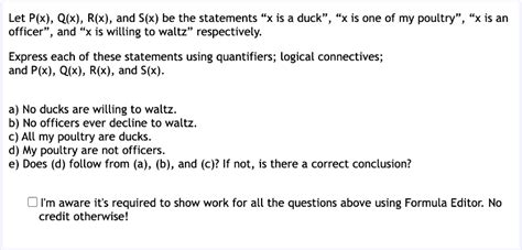 Solved Let P X Q X R X And S X Be The Statements X Is Chegg Com