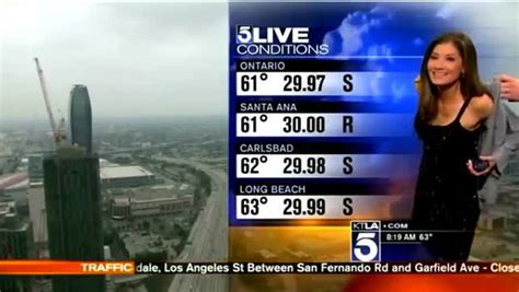 Sexy Weather Girl Exposes ‘hot Front Live On Air Daily Star