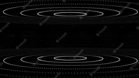 Premium Photo Abstract Black Background Of Circular Flow Of Particles Network Connections