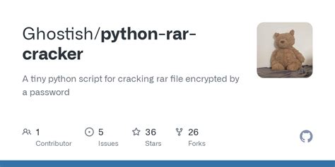 github ghostish python rar cracker a tiny python script for cracking