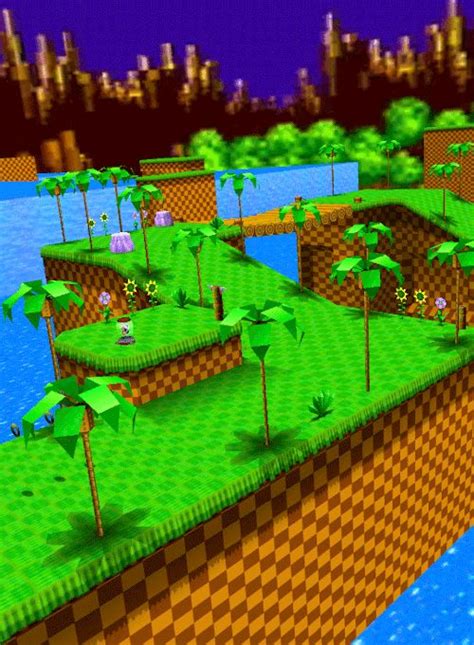 Green Hill Zone Background  In 2024 Classic Sonic Sonic Adventure