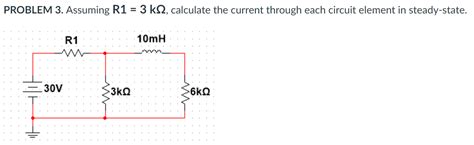 Solved PROBLEM Assuming R kΩ calculate the current Chegg com