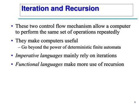 Ppt Iteration And Recursion Section 65 66 Powerpoint Presentation Id5920922