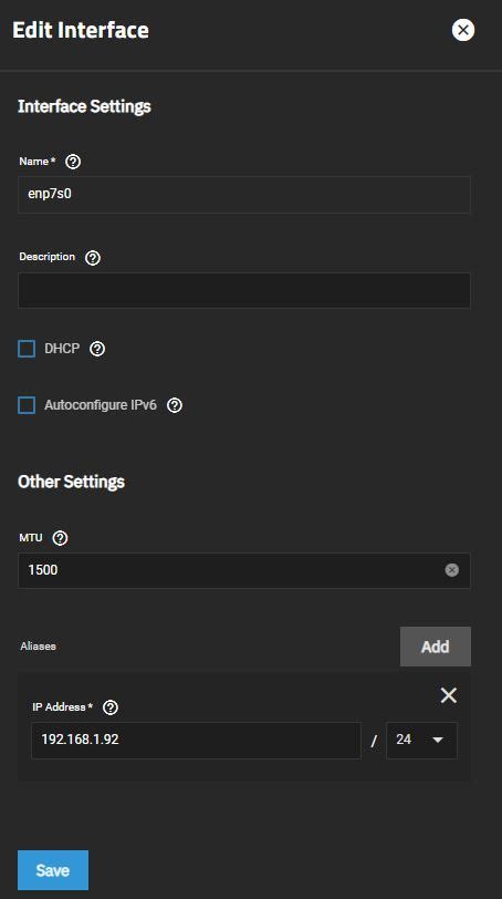 Setting A Static IP For TrueNAS SCALE David S Tidbits
