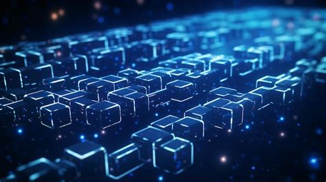 Premium Photo Digital Cyber Chain Concept Of Blockchain