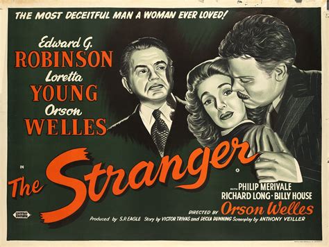 Affiche Ancienne The Stranger Orson Welles Galerie 1 2 3