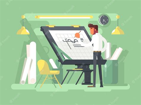 Premium Vector Engineer Project Draws