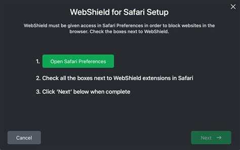 Using WebShield
