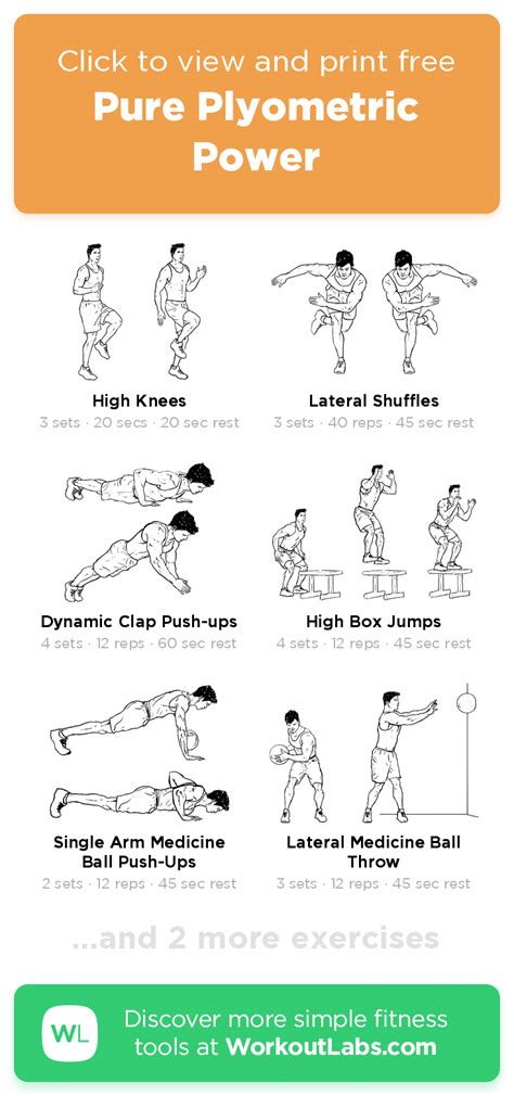 Pure Plyometric Power · Workoutlabs Fit Plyometric Workout At Home